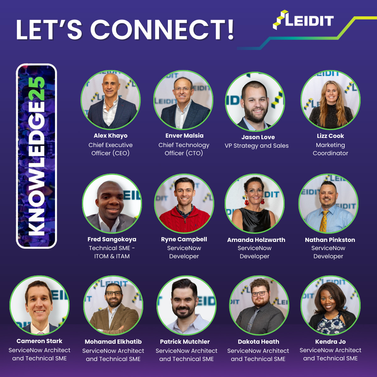 LEIDIT at ServiceNow Knowledge 2025 | Bronze Sponsor